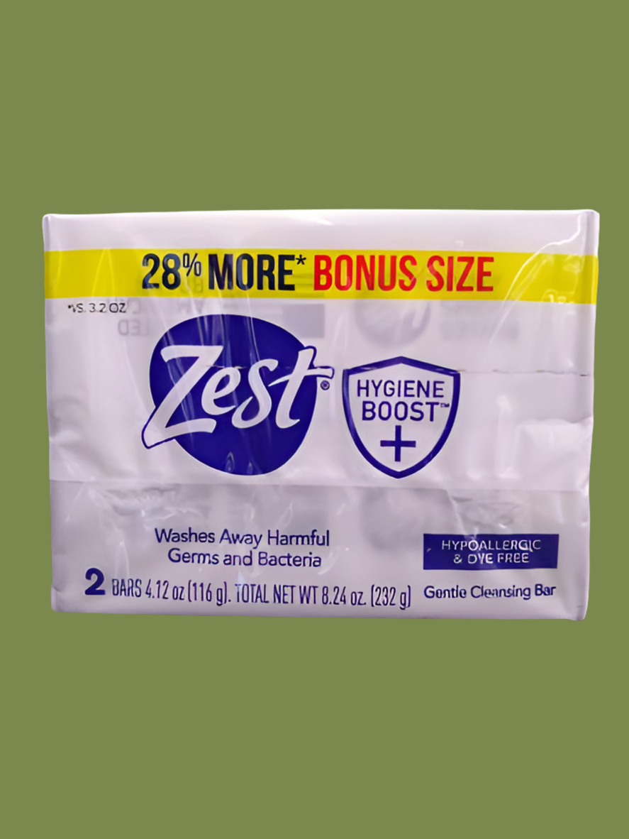 Zest "Hygiene Boost" 2ct. bar soap 4.12oz – Two of All Bosses