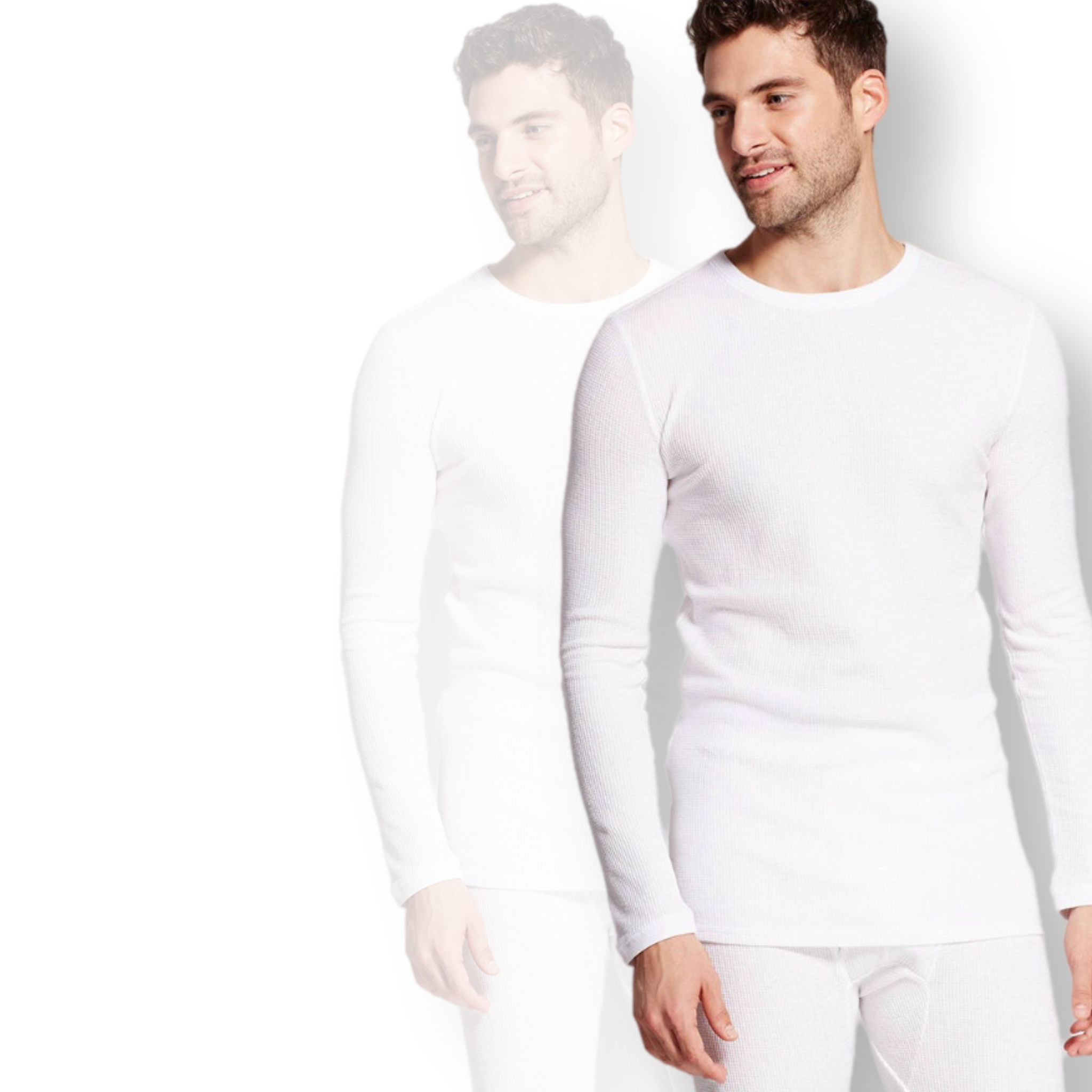 Men’s White Thermal Set – Two of All Bosses