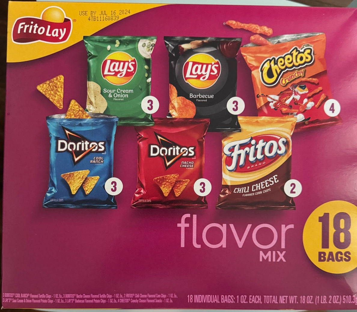 Frito Lay Flavor Mix 18 ct – Two of All Bosses