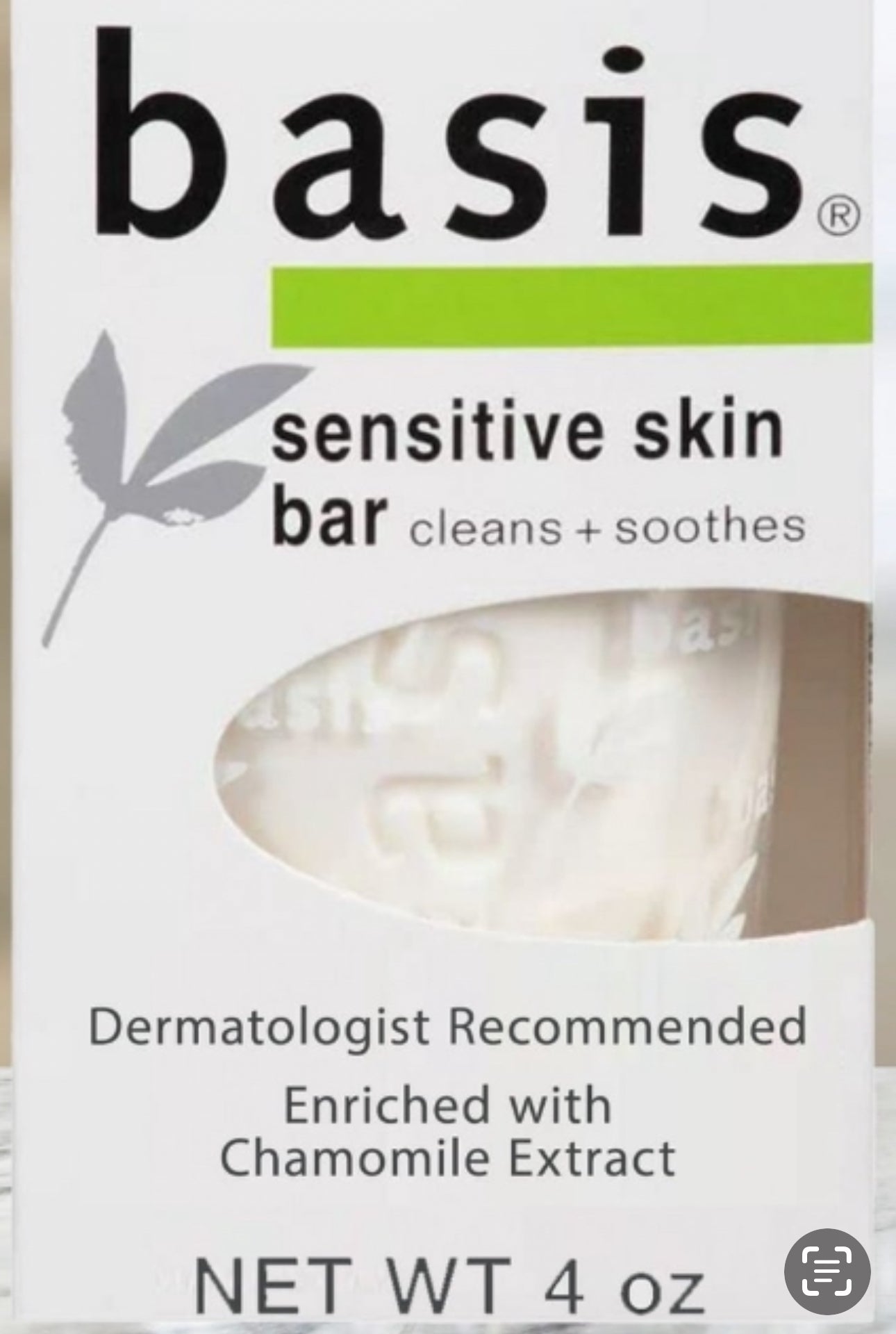 Basis -"Sensitive Skin Bar /w Chamomile extract/4oz – Two of All Bosses