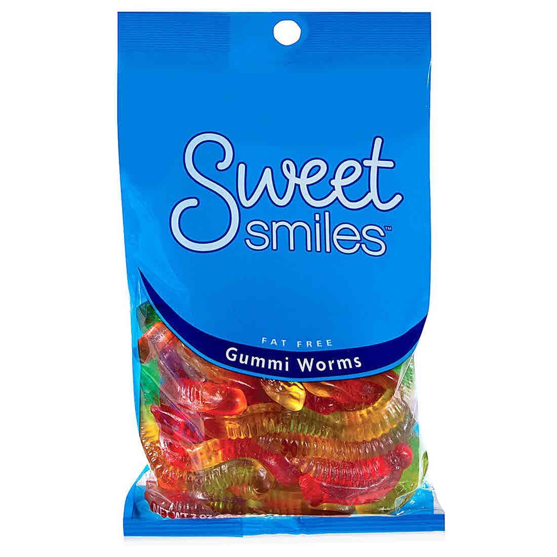 Sweet Smiles Gummi Worms – Two of All Bosses