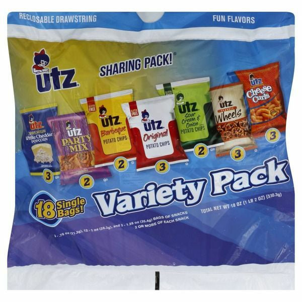 UTZ Variety Pack 15 ct – Two of All Bosses
