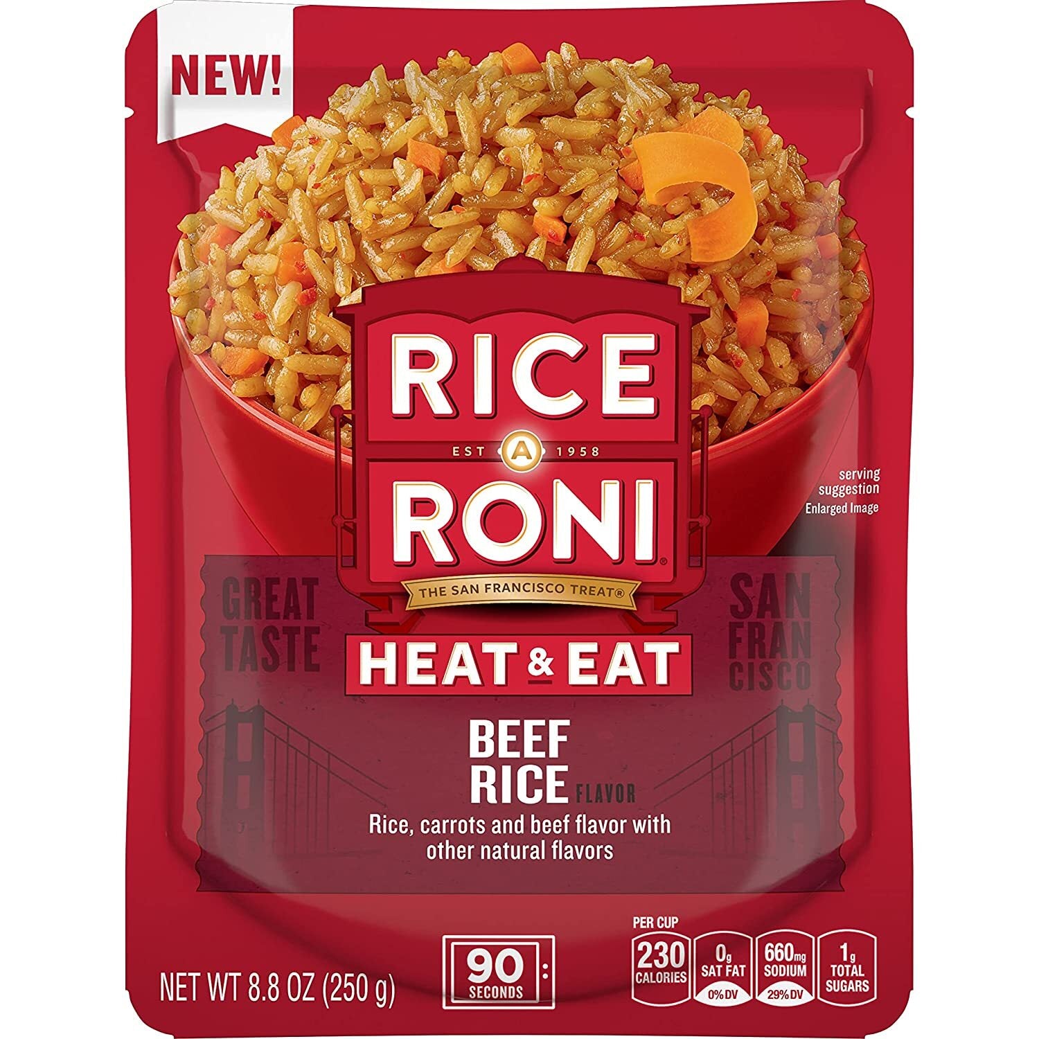 Rice-a -Roni Heat & Eat Rice Microwavable Pouch"Beef" – Two of All Bosses