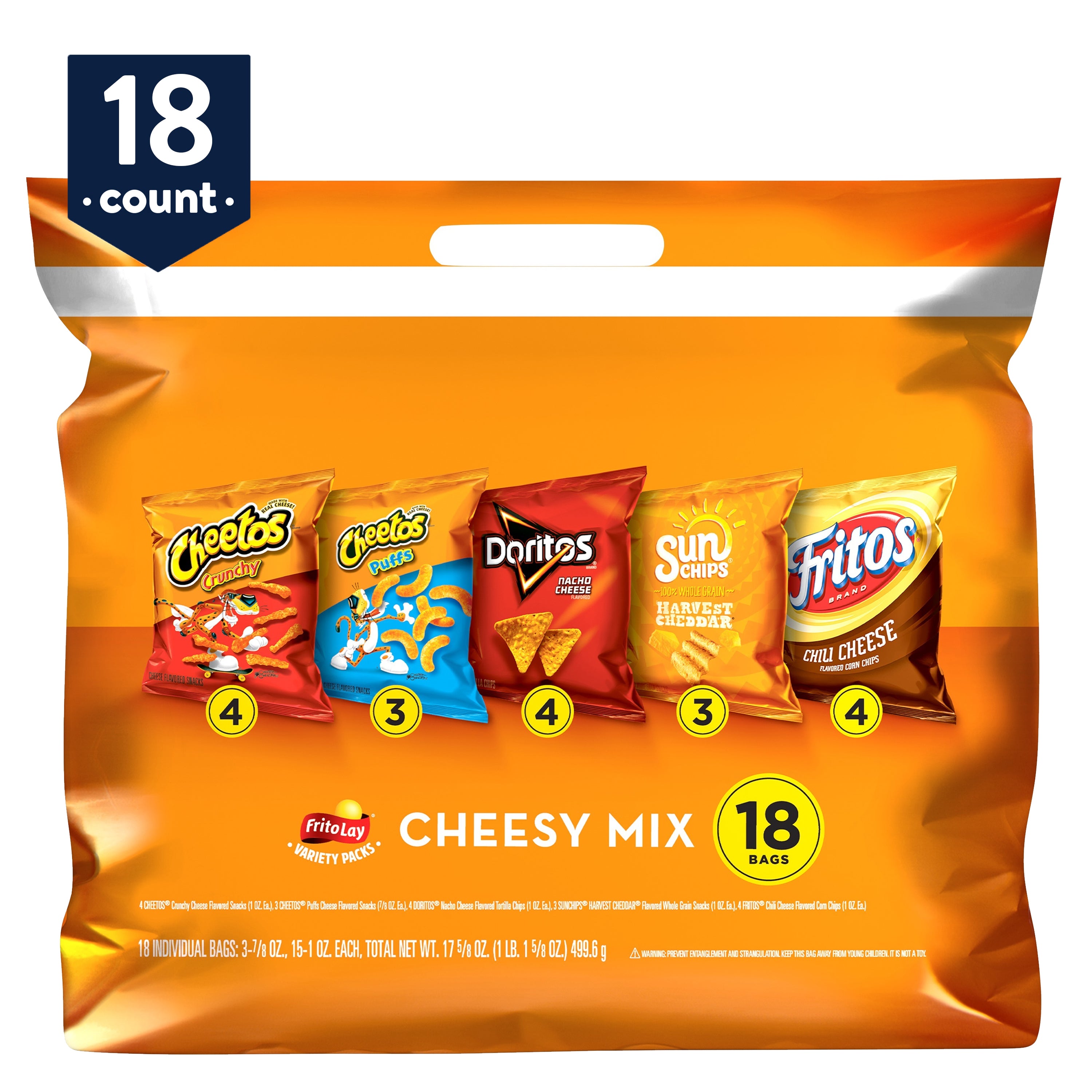 Frito Lay Variety Pack " Cheesy Mix 18ct./18oz – Two of All Bosses