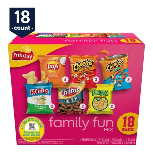 Frito Lay Variety Pack Family Fun Mix 18ct – Two of All Bosses
